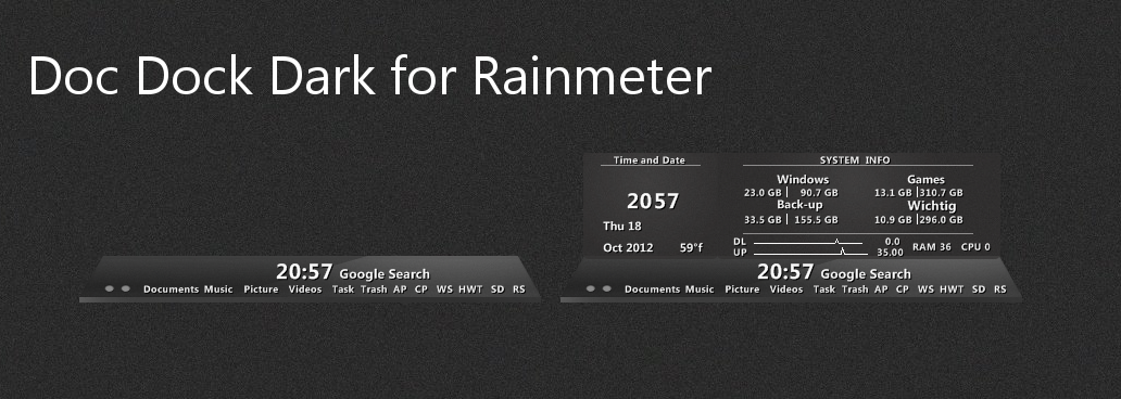 Doc Dock Dark for Rainmeter by DocBerlin77 on DeviantArt