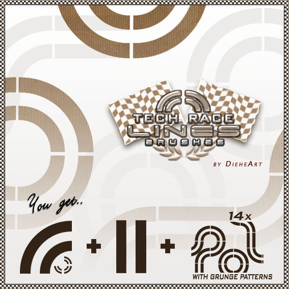 Tech Race Lines Brushes by DieheArt on DeviantArt
