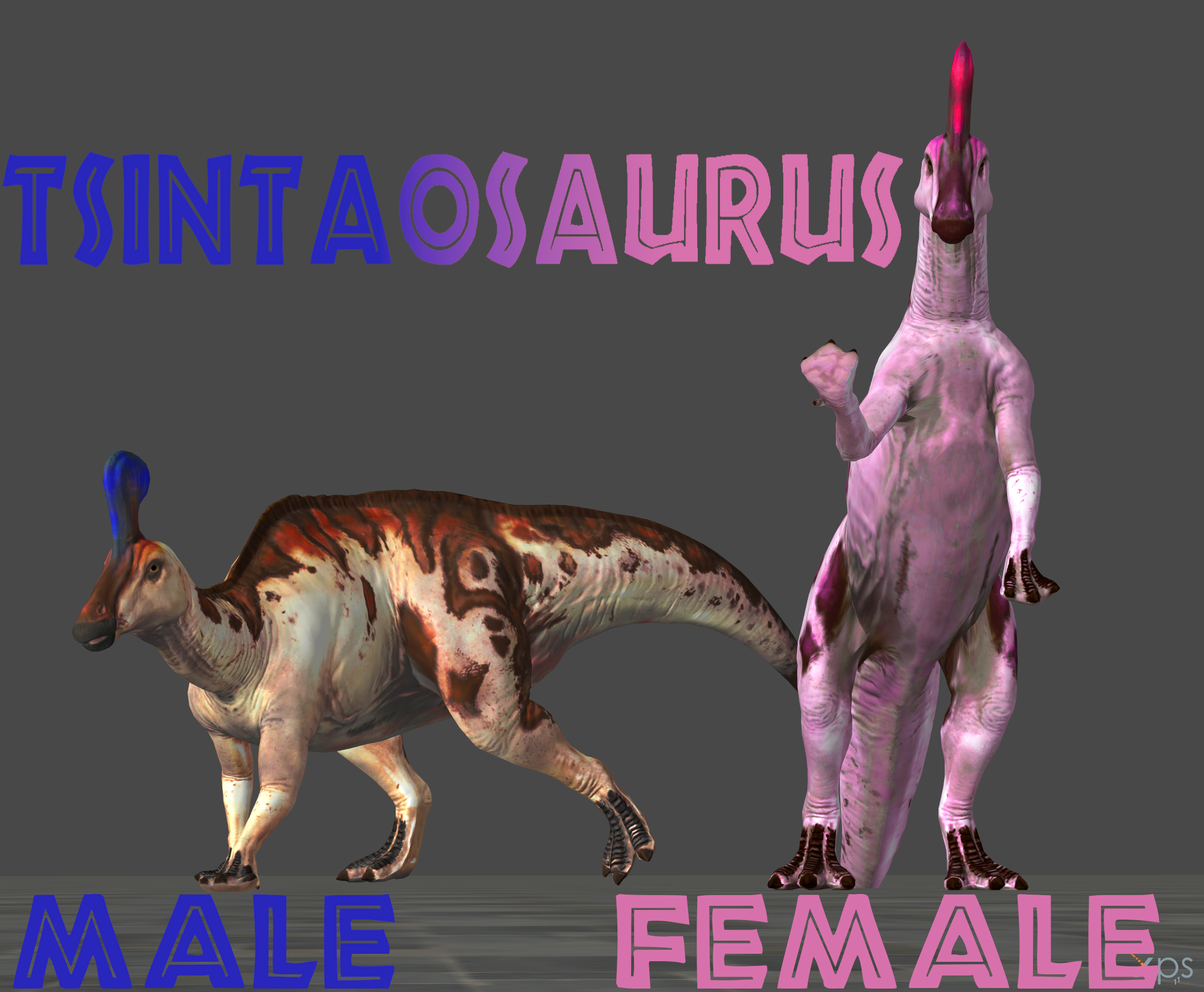 Tsintaosaurus (Evolution) by SpinosKingdom875 on DeviantArt