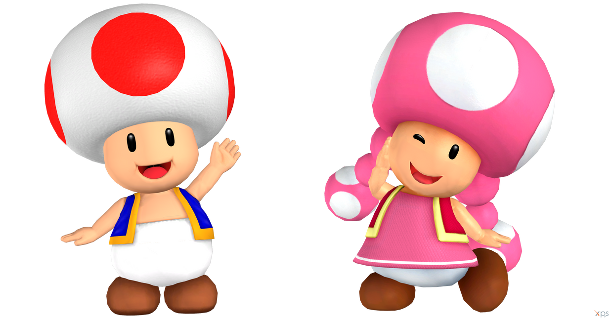 Toad and Toadette. (XNAlara) by SpinosKingdom875 on DeviantArt