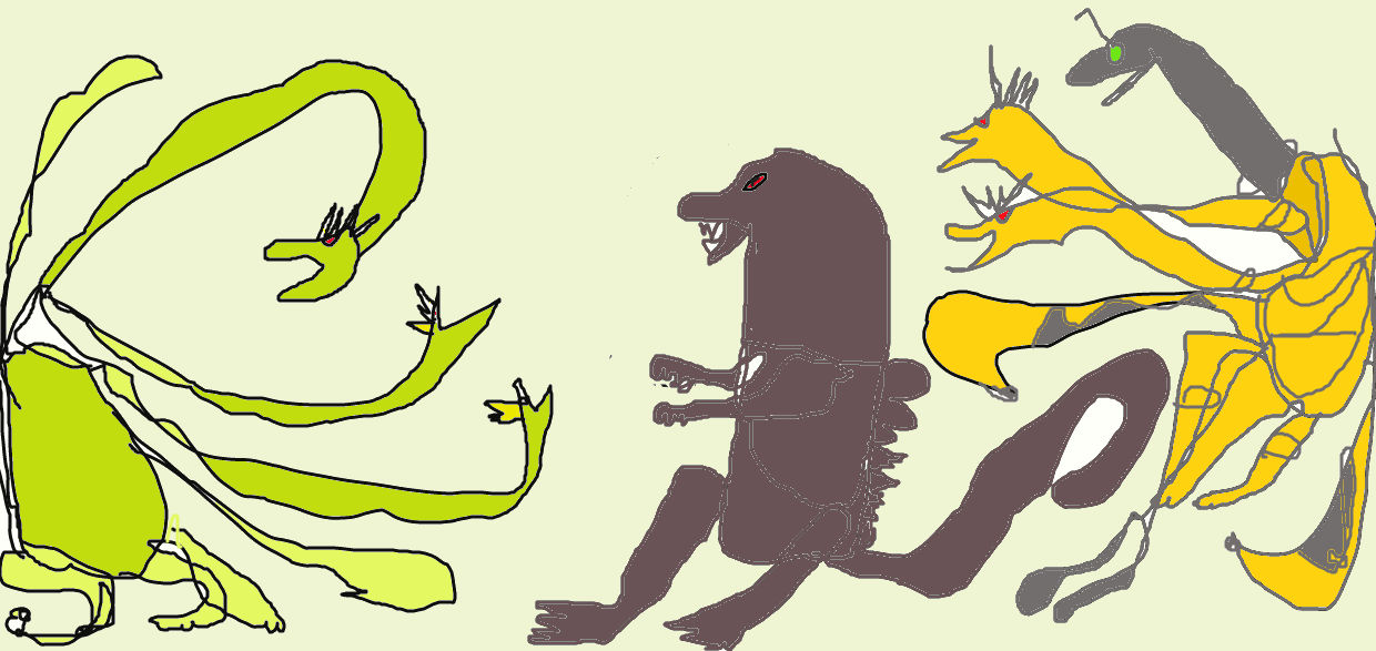 Godzilla vs king ghidorah drawing by Nebaloantetescurada on DeviantArt
