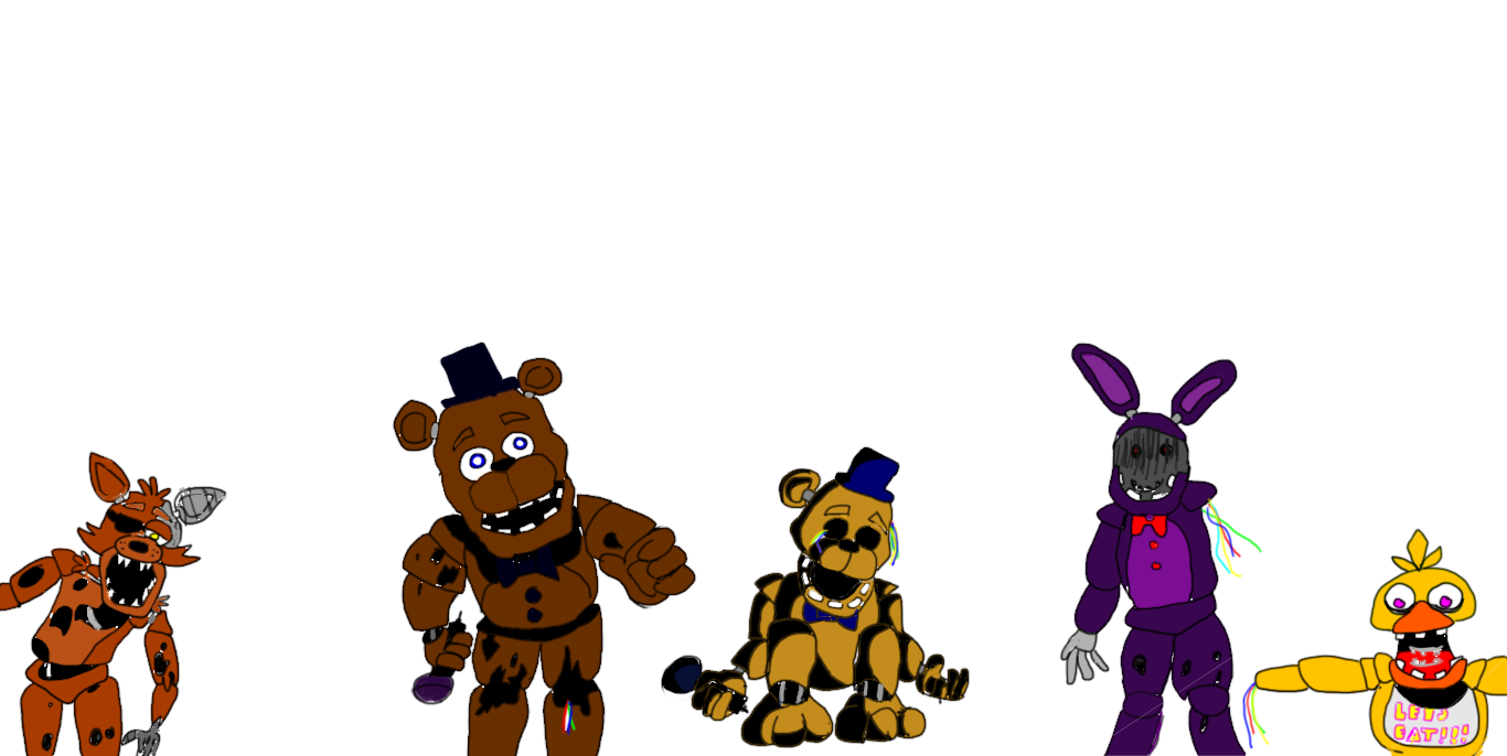 FNAF 2 Old Animatronics by ofcljuniorcat on DeviantArt
