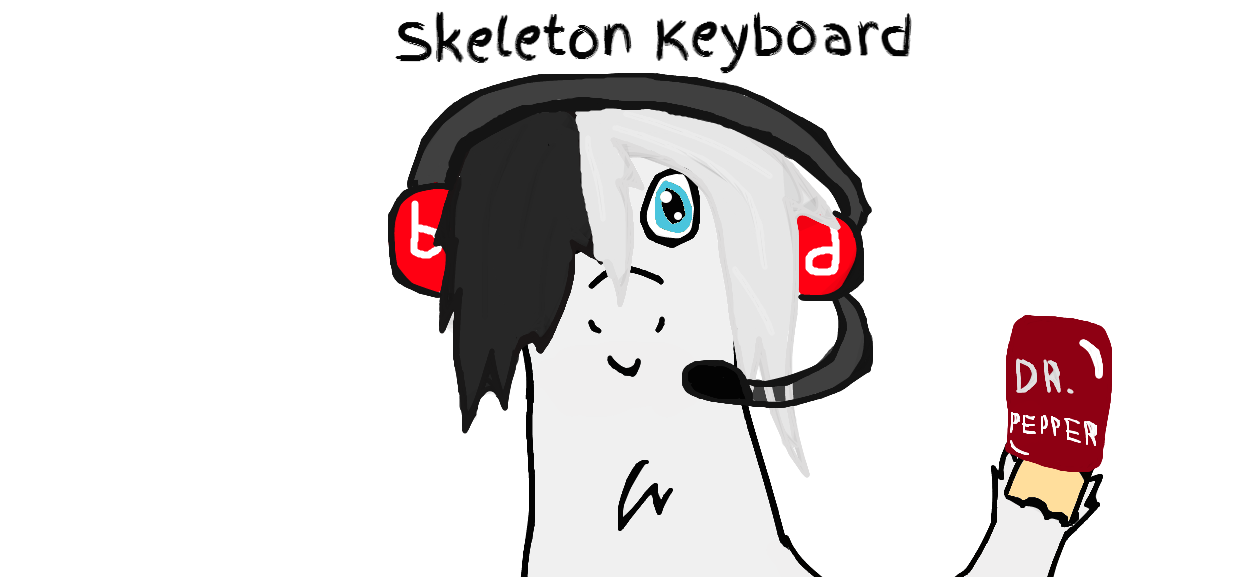 =Skeleton Keyboard by swiftythefluffball on DeviantArt