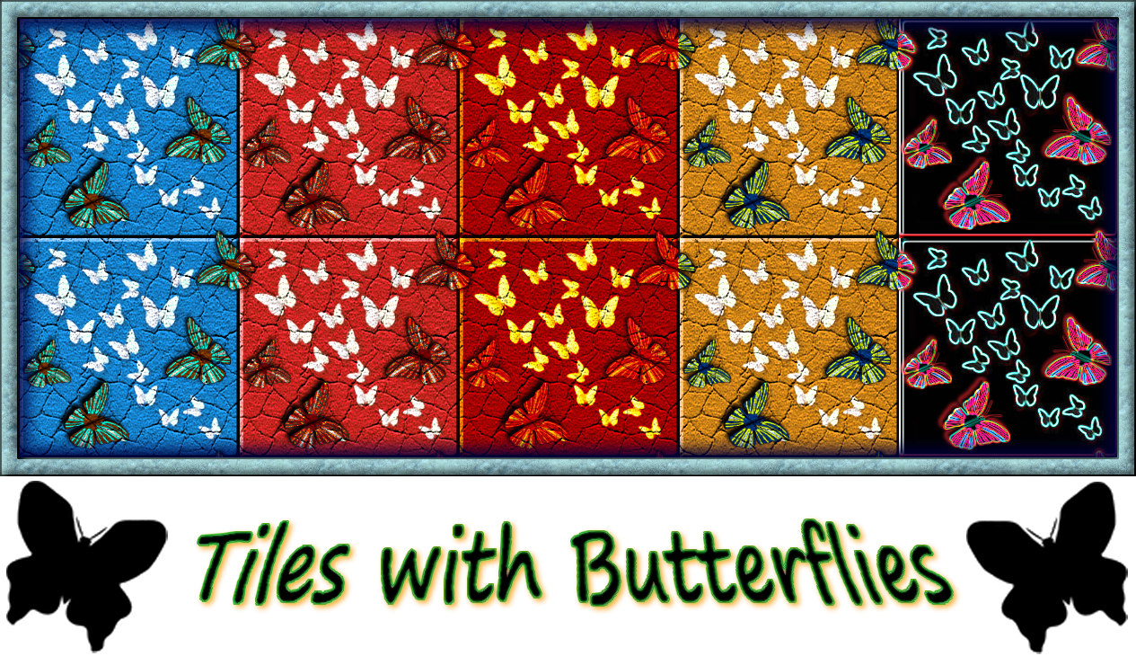 Tiles with Butterflies by allison731 on DeviantArt