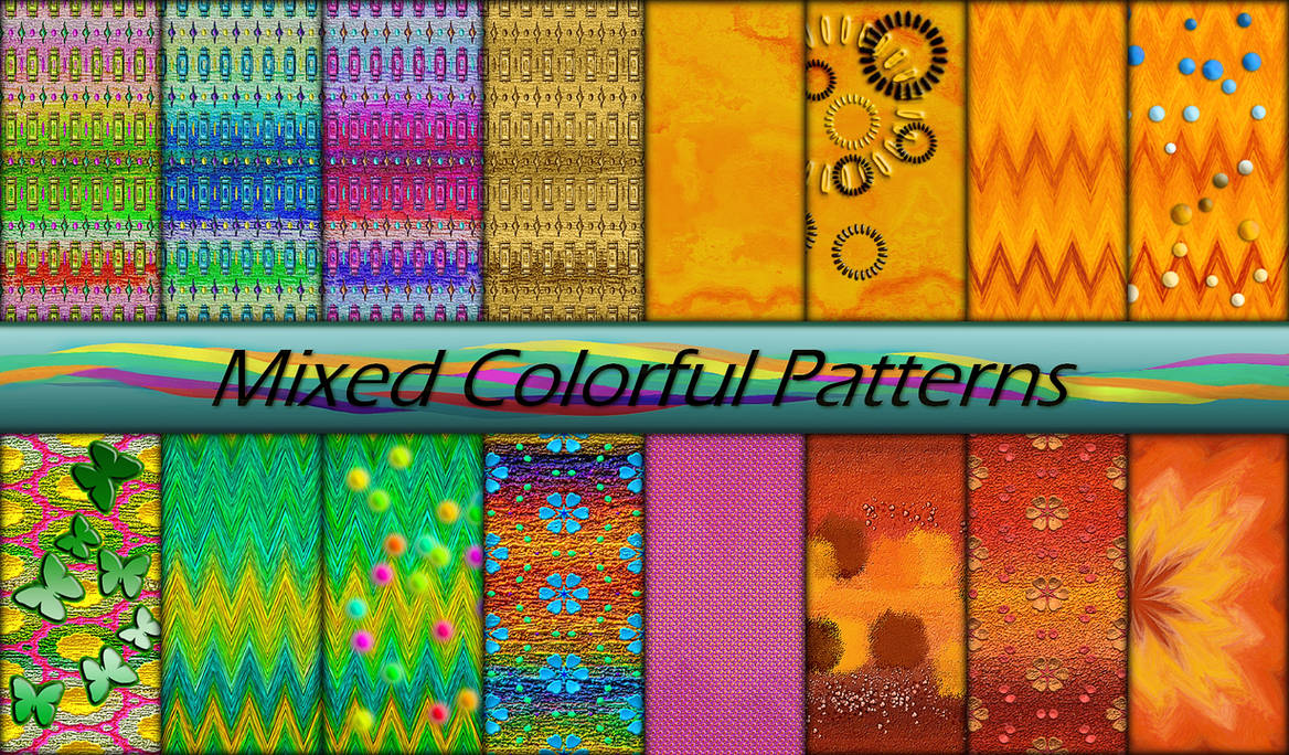Mixed Colorful Patterns by allison731 on DeviantArt