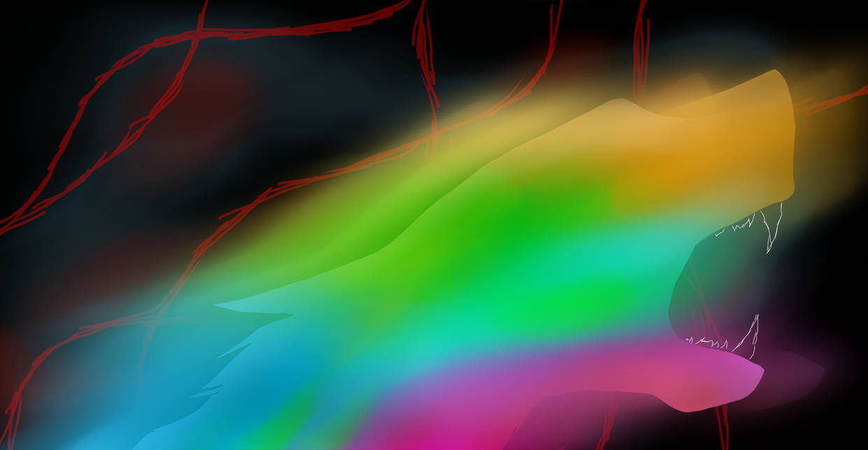 Rainbow Wolf by darkbunny2000 on DeviantArt