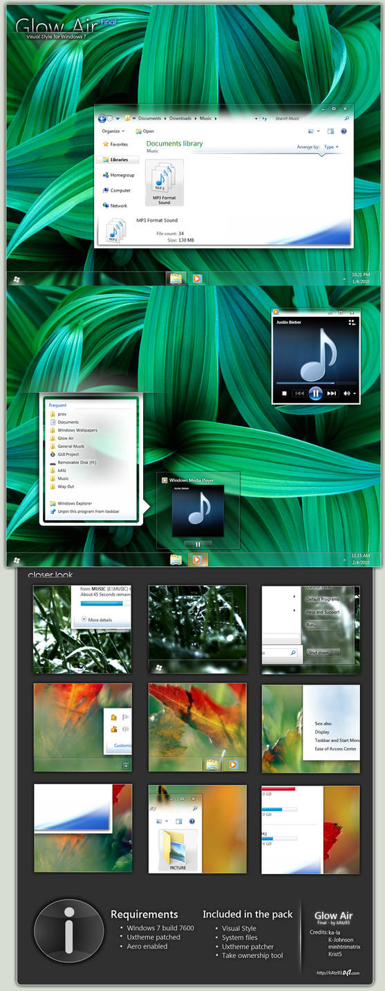 Glow Air Final for Windows 7 by kAtz93 on DeviantArt