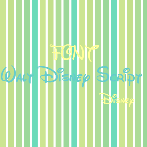 Font - Walt Disney Script by Its4You on DeviantArt