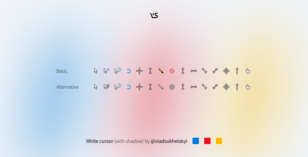 White cursor (with shadow) 2020 by vladsukhetskyi on DeviantArt