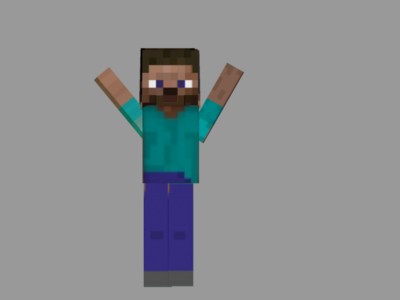Minecraft Steve Model For Anim8or (crappy) by TWRFan on DeviantArt