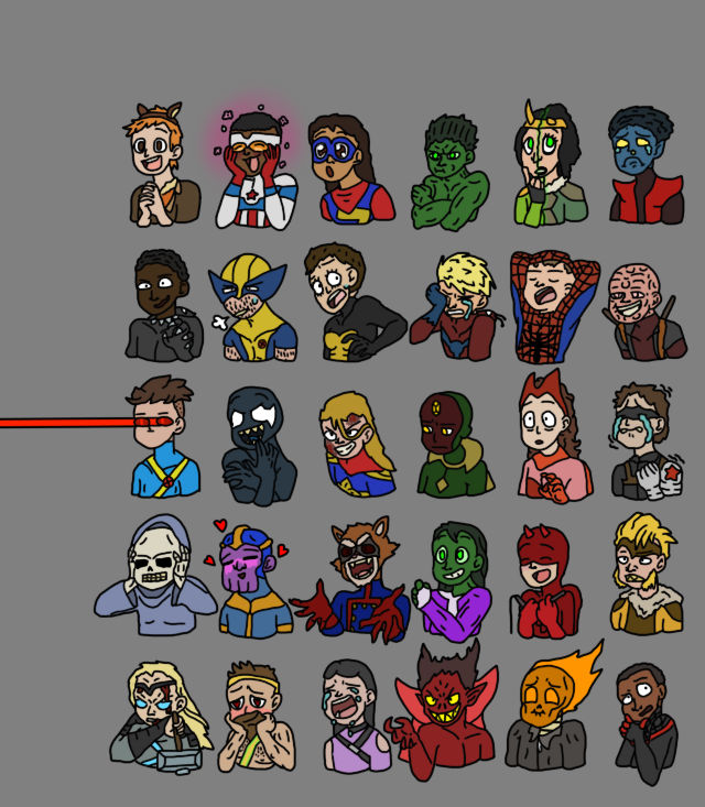 Superhero Feelings Chart