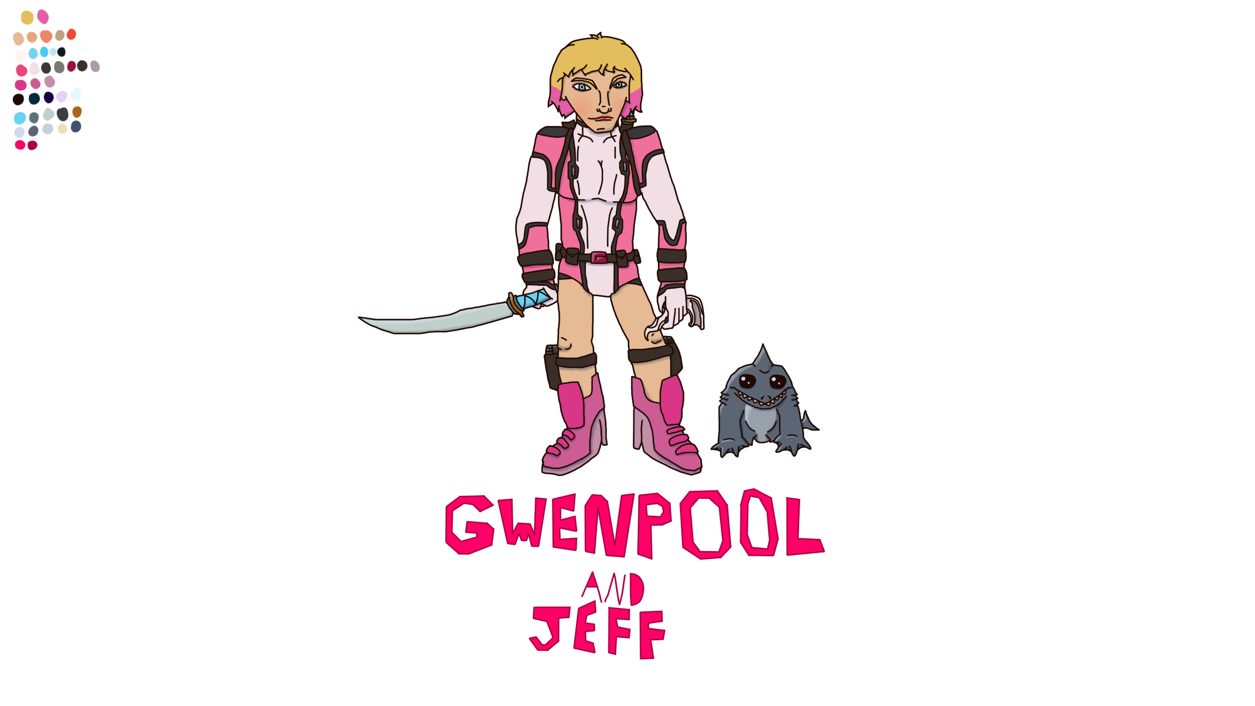 Gwenpool and Jeff the Landshark by Juderex on DeviantArt