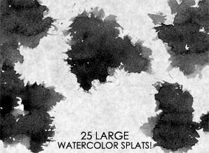 25 Large Watercolor SPLATS by HumanOddball on DeviantArt