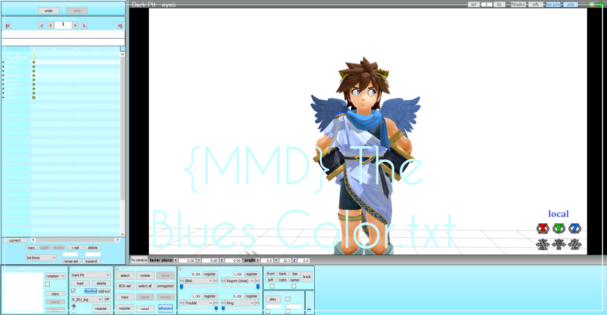 {MMD} The Blues Color.txt by BowlOfSpicyramen on DeviantArt