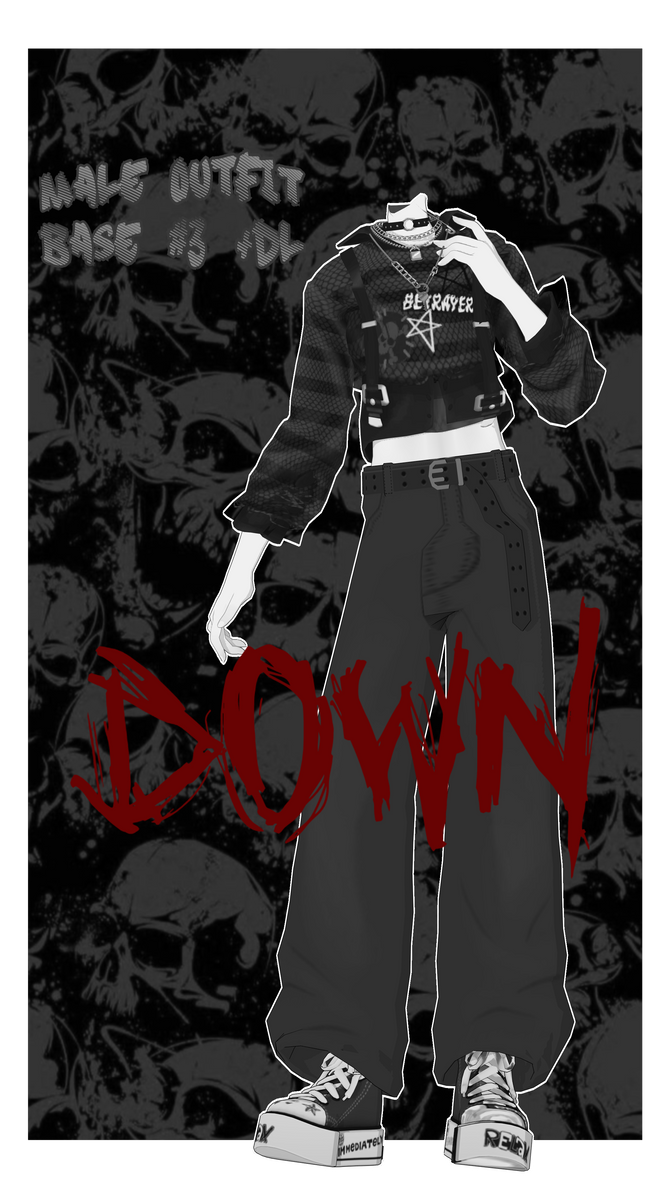 [ZEPETO to MMD] Outfit Base #3 + DL Down by BowlOfSpicyramen on DeviantArt