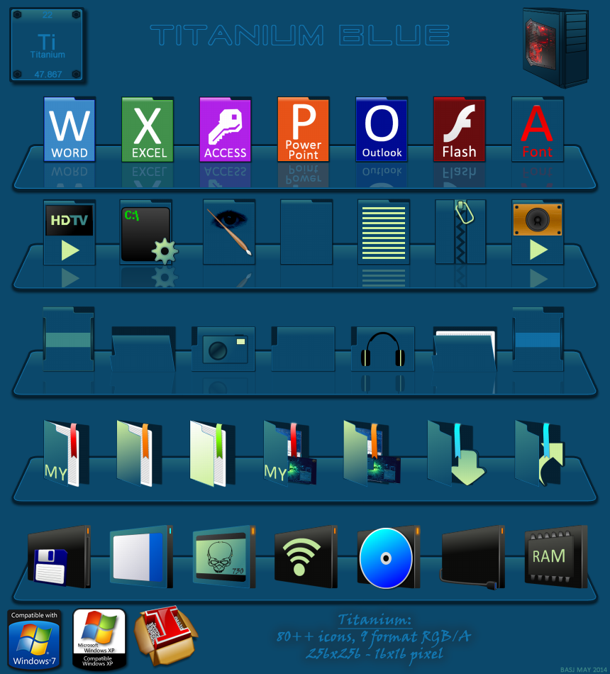 Titanium Blue Full by basj on DeviantArt