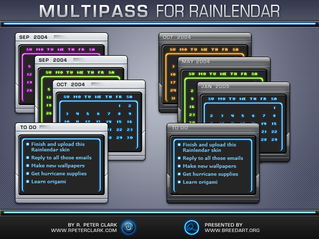 Multipass Rainlendar by rpeterclark on DeviantArt