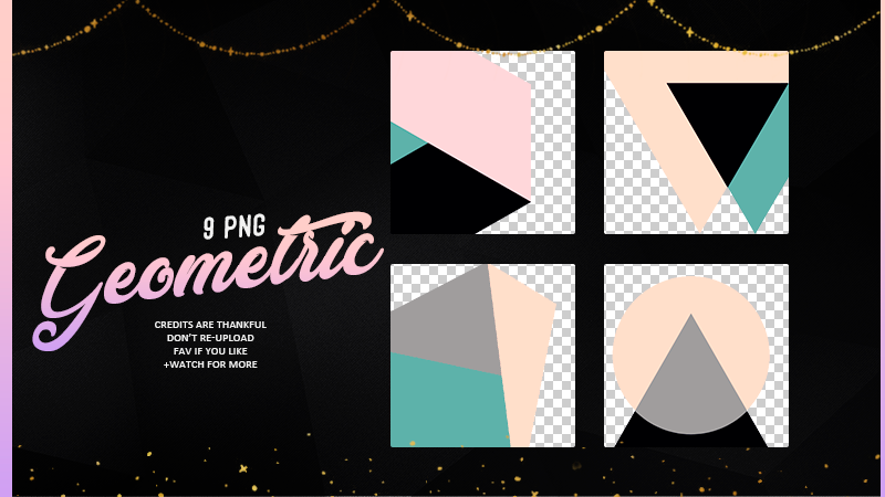 GEOMETRIC | PNG #6 by Mondai-Girl on DeviantArt