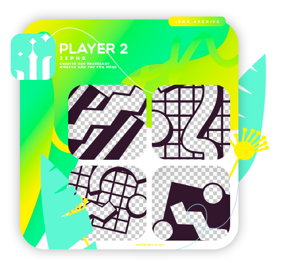 PLAYER 2 | PNG by Mondai-Girl on DeviantArt