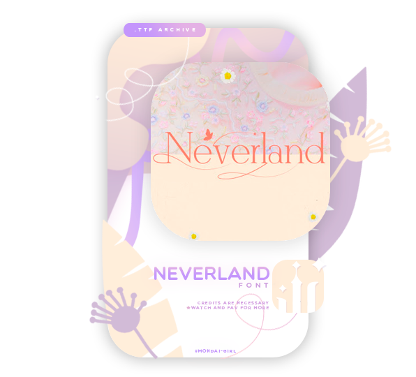 NEVERLAND | FONT by Mondai-Girl on DeviantArt