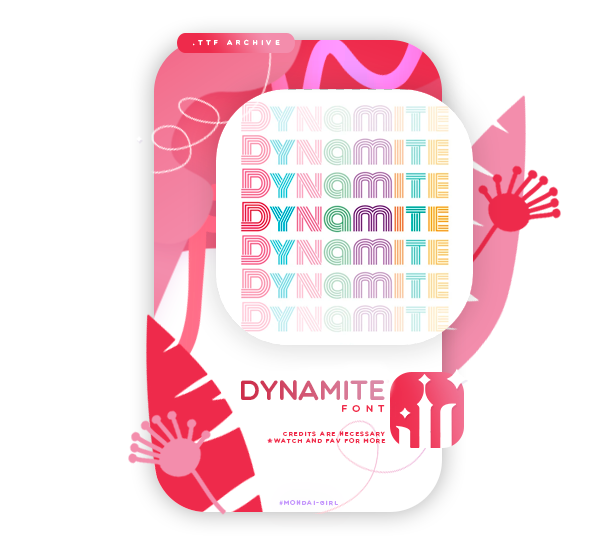 DYNAMITE| FONT by Mondai-Girl on DeviantArt