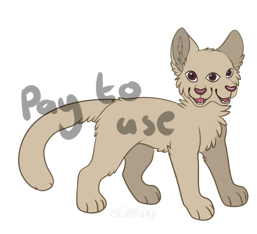 Janus cat pay to use lineart by Chargay on DeviantArt