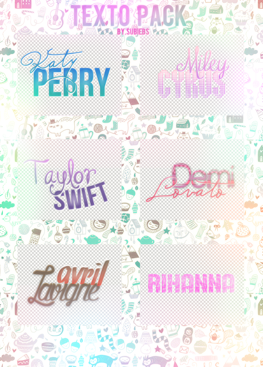 Texto Pack by SuBiebs on DeviantArt