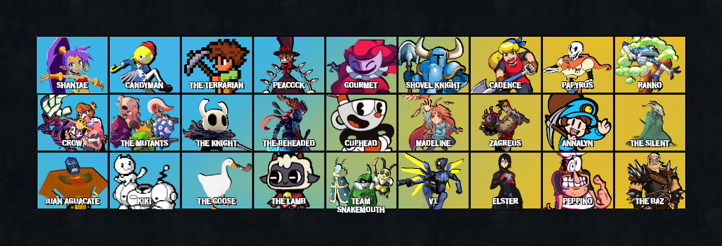 Indie Crossover Fighting Game by gavinski100 on DeviantArt