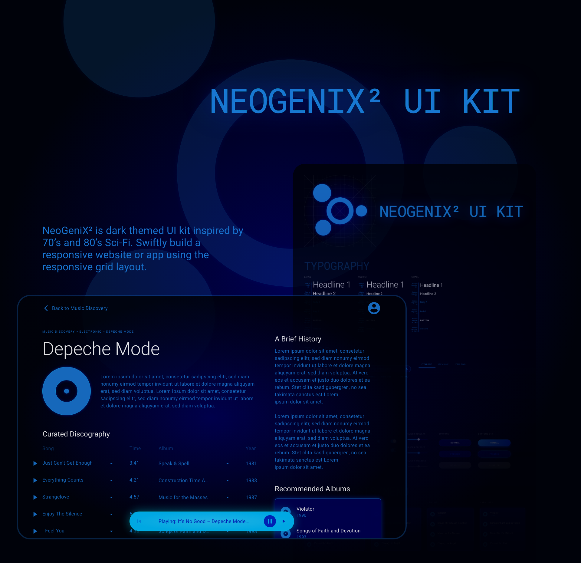 NeoGeniX2 UI Kit for Adobe XD (Work in progress) by rob-louw on DeviantArt