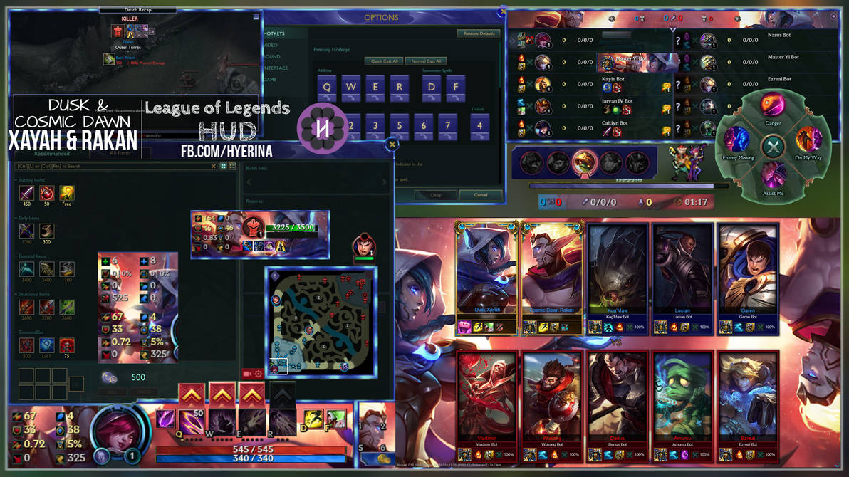 Dusk Xayah Cosmic Dawn Rakan HUD - Hyerina by Hyerina on DeviantArt