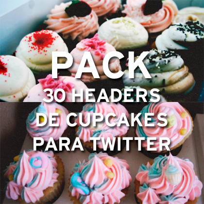Pack 30 headers de cupcakes. by PatyBTR on DeviantArt