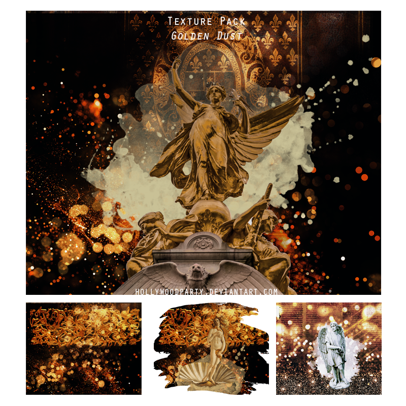 Texture Pack O4 - Golden Dust by HollywoodParty on DeviantArt
