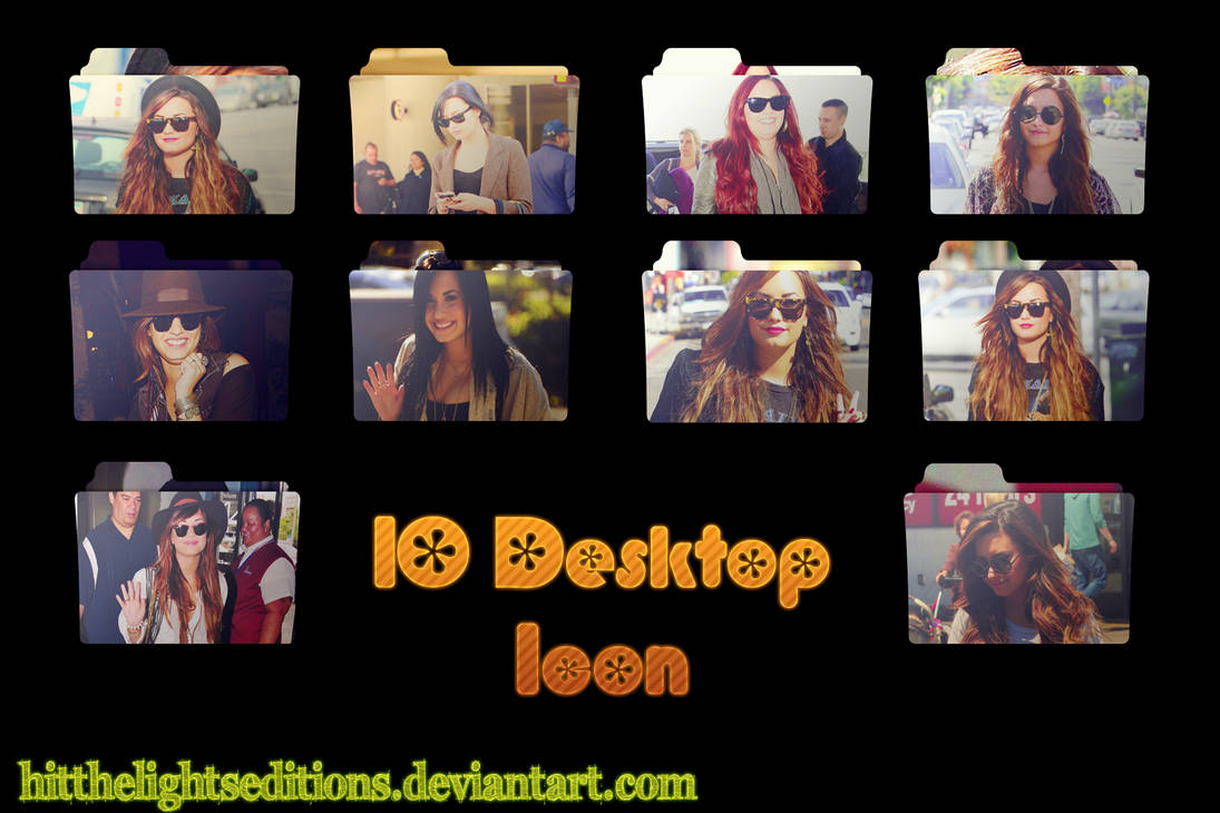 Demi Lovato Desktop Icons by HitTheLightsEditions on DeviantArt