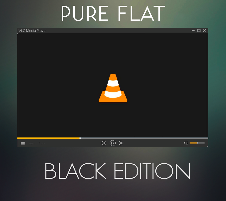 Pure Flat Black Edition | VLC Skin by Diagoo1 on DeviantArt