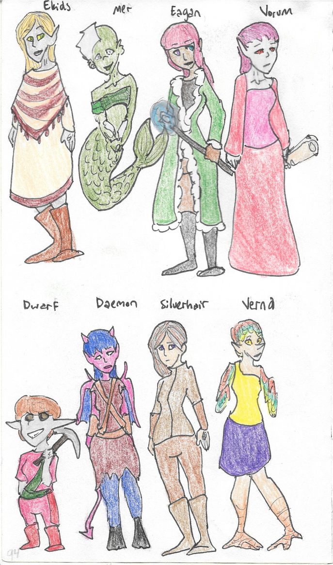 Races and Magic Part 1 by Bri-ABoredPerson on DeviantArt