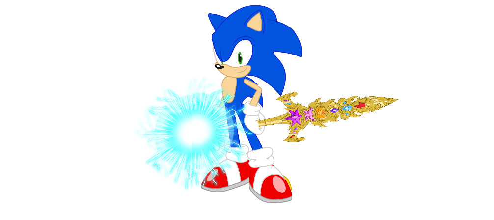 Sonic with speed force orb and sword of harmony by SBoomSonicspeeder on ...