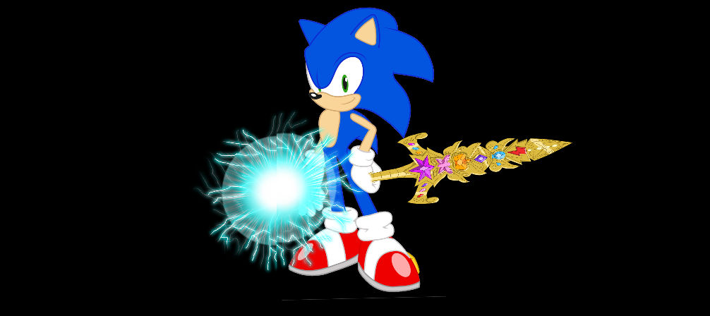Sonic with speed force orb and sword of harmony by SBoomSonicspeeder on ...