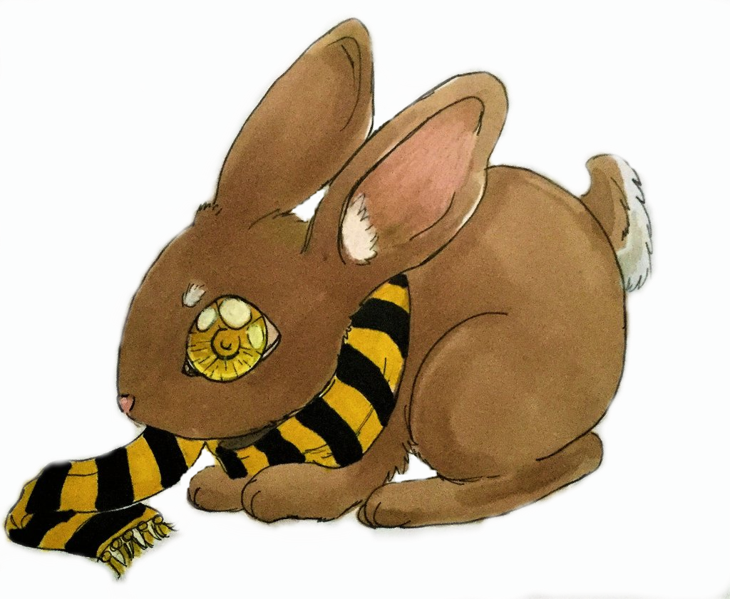 Hufflepuff Brown Rabbit by JeansLily on DeviantArt