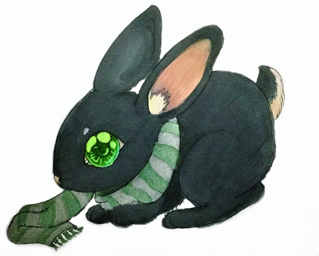 Slytherin Black Rabbit by JeansLily on DeviantArt