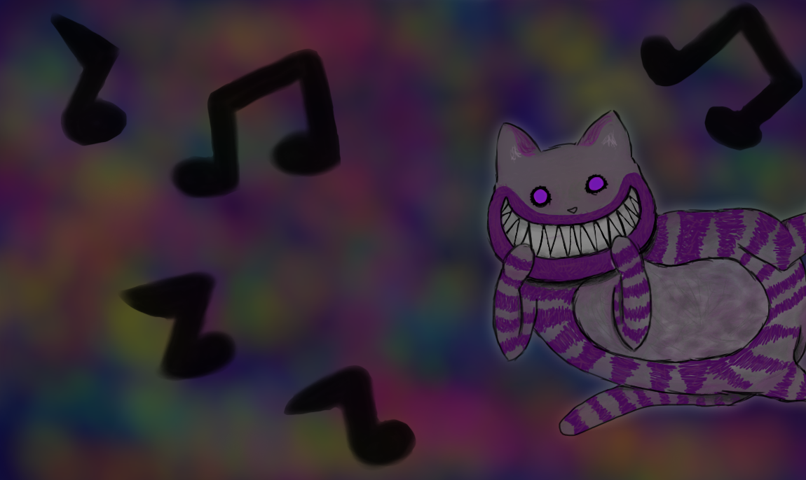 Chesh Cat Snicker by foxnight88 on DeviantArt