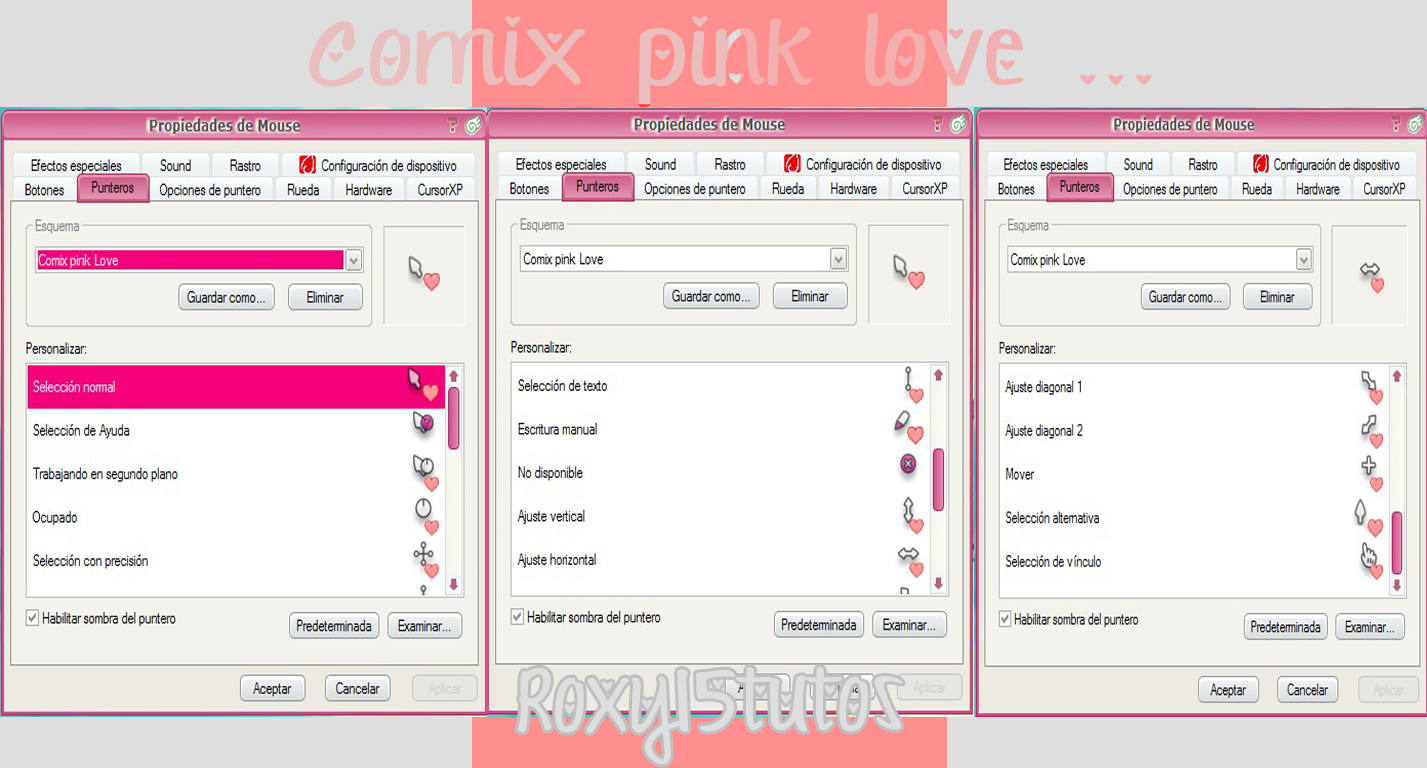 Cursor Comix Pink Love by Roxy15tutos on DeviantArt