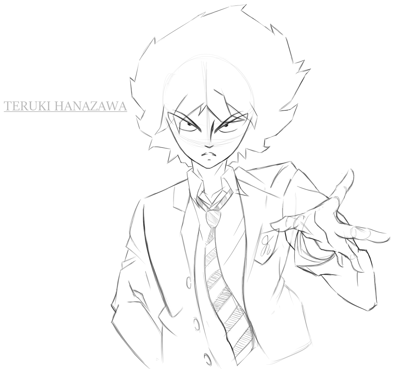 Teruki Hanazawa (outline) by Bonezkd on DeviantArt