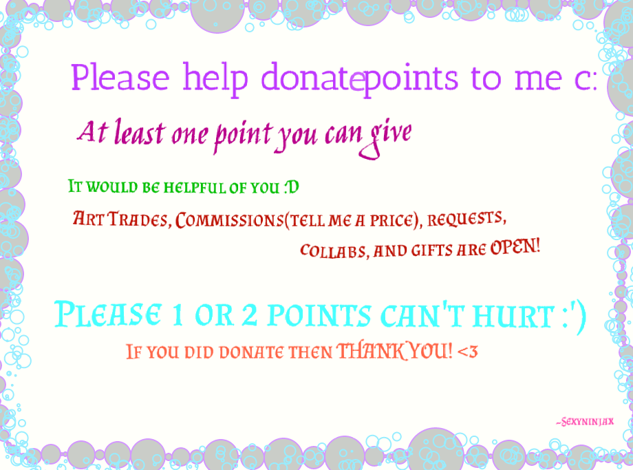 Donate Points? c: by Feedthebabygiraffe on DeviantArt