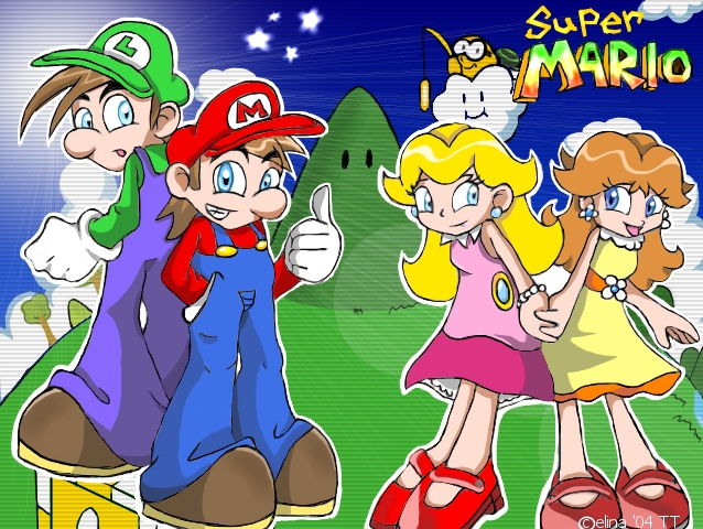 Super Mario and Co by ElinaSvensson on DeviantArt
