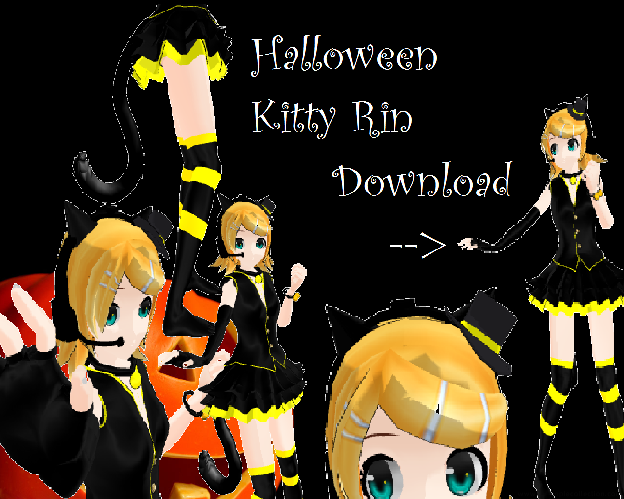 MMD Newcomer-Halloween Rin DL by KeroChiChan on DeviantArt