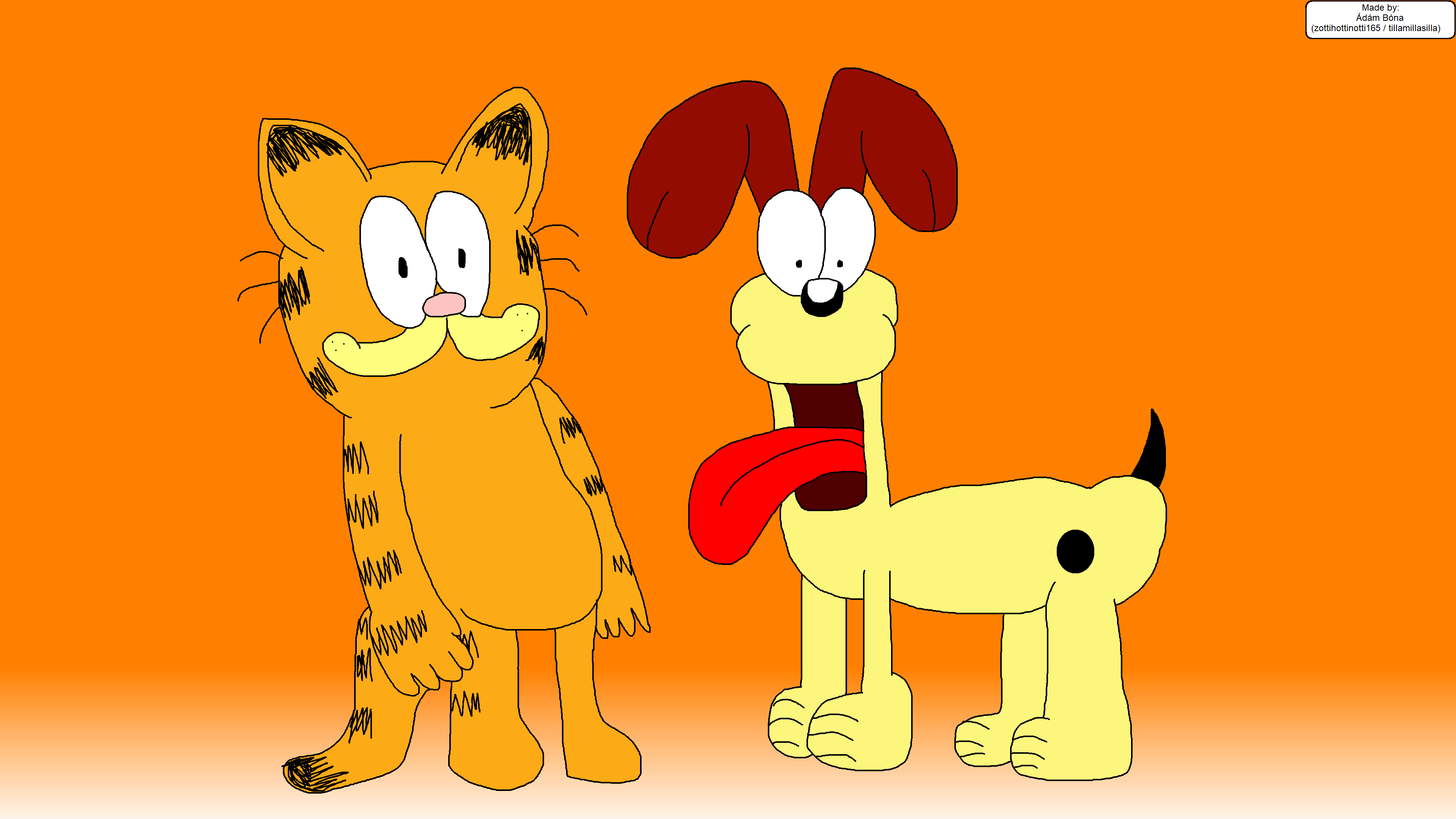 Garfield and Odie by tillamillasilla on DeviantArt