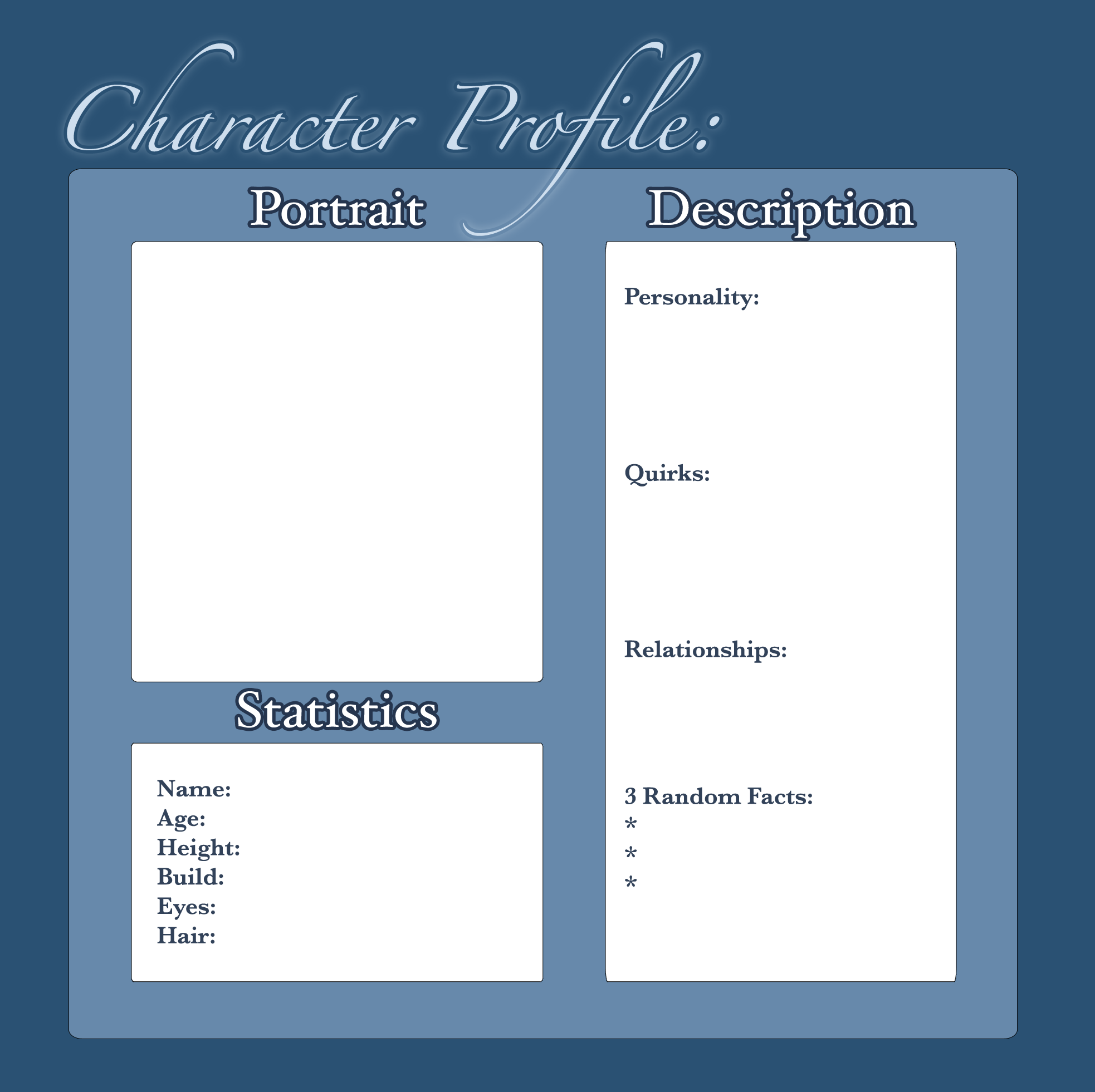 Character Sheet Deviantart Templates So I D Think Hard Before Putting A 
