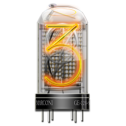 Steampunk Nixie Tube No. 3 Icon by yereverluvinuncleber on DeviantArt