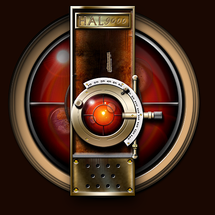 Steampunk Space Odyssey 2001 Hal9000 Icon by yereverluvinuncleber on ...
