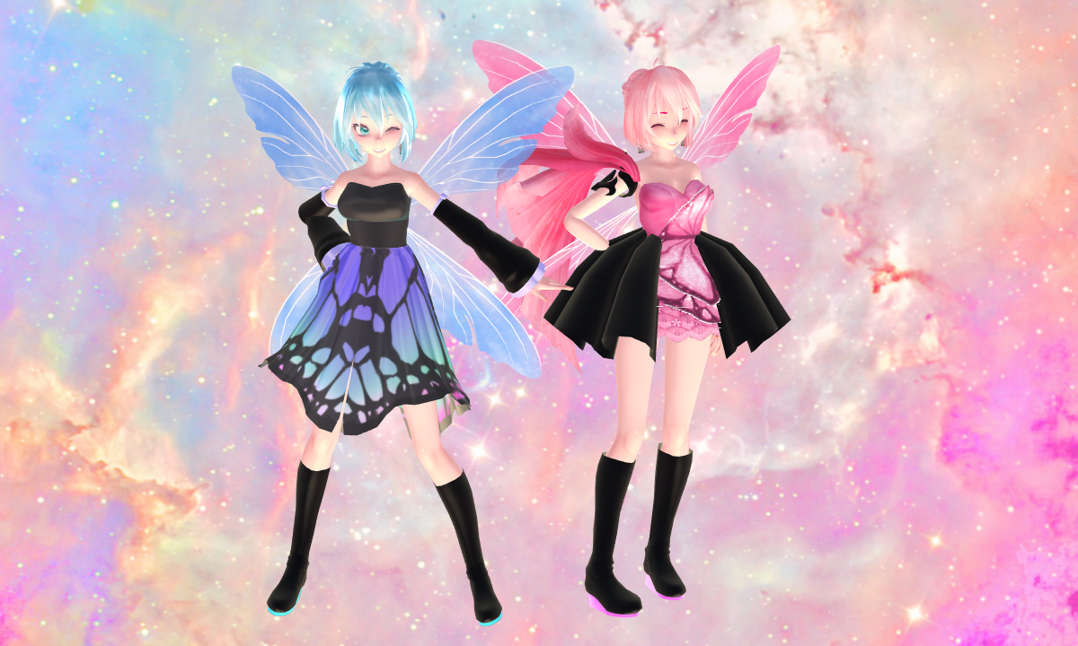 Miku Miku Butterfly and Madame Luka by Mrsodaking13 on DeviantArt